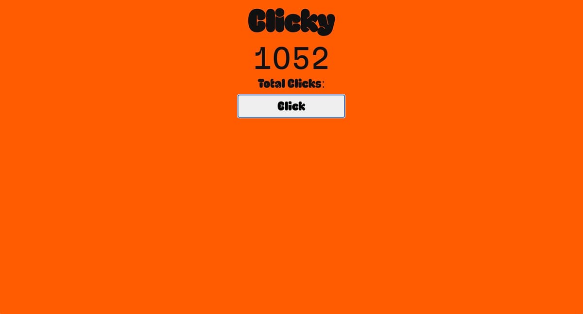 Endless Click Counter | Cyan